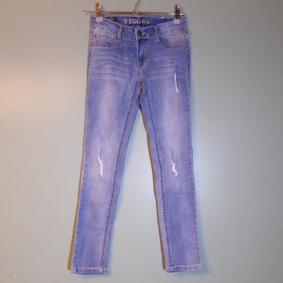 Vigoss | Bottoms | Vigoss The Jagger Skinny Girls Jeans Size Distressed ...